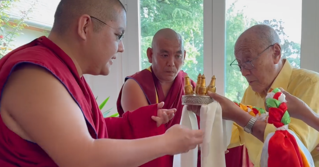 H.E. Ling Rinpoche Warmly Welcomed by Kyabjé Dagpo Rinpoche at Ganden ...